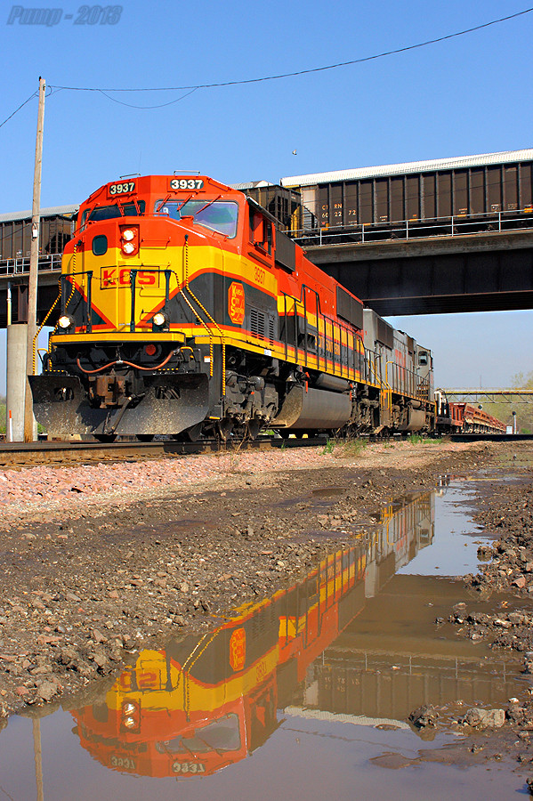 Southbound KCS Work Train